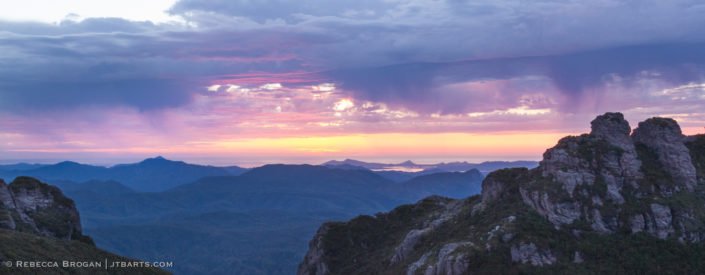 Western Arthurs Sunset (Western Arthur Range, Southwest National Park ...